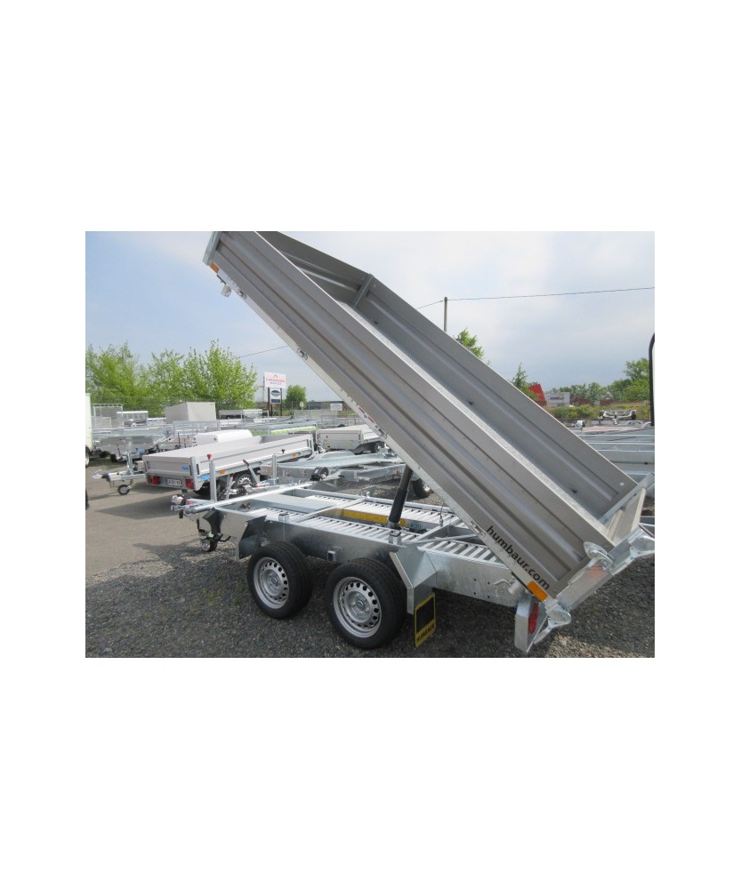 Remorque HUMBAUR TRI-BENNE ALU 3500 Kg Réf HTK 3500.37/ 3023 | Loisirs ...